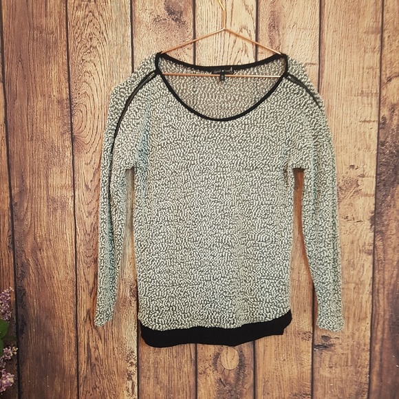 Derek Heart | Sweaters | Derek Heart X Blackwhite Shoulder Zip Sweater ...